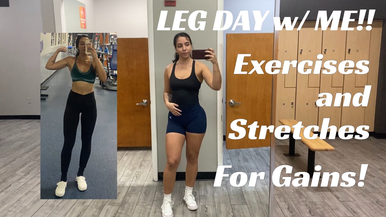 WORKOUT w/ a LATINA!! Leg Routine and Tips for Stretches, Glutes and ...