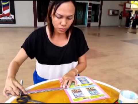 Cara cara membuat rama rama kertas - YouTube