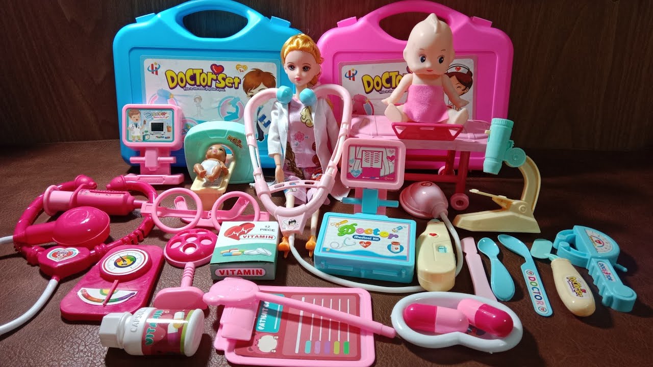 ASMR/13:10 Minutes Satisfying with Unboxing Medical Set CT scan Baby ...