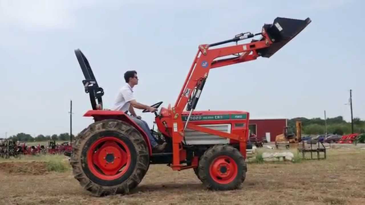 Daedong L3502 tractor with loader demo video - YouTube