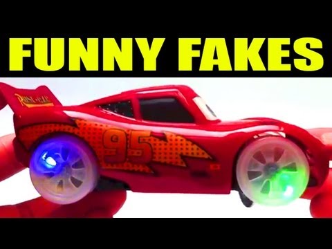 Funny Fake Cars 2 - Fail Knock-Off Lightning McQueen - YouTube