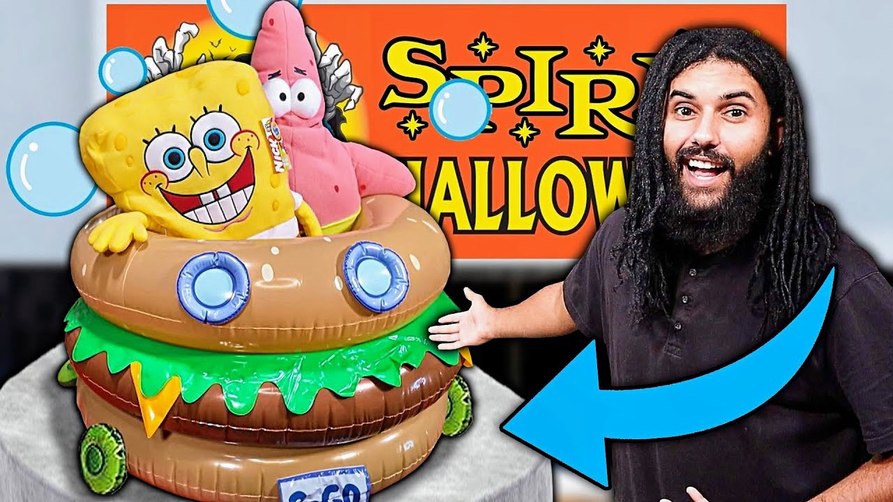 I Found A REAL LIFE Spongebob PATTY WAGON At Spirit Halloween! - YouTube