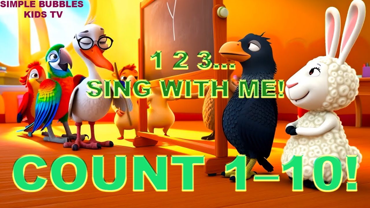 One Two Three 1 2 3 Apples on the Tree Song | Count 1 to 10 Song for ...