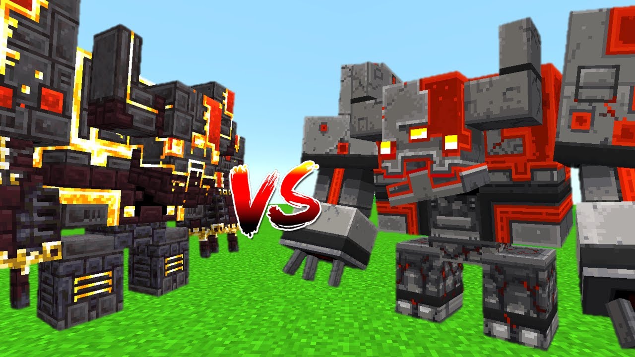 NEW NETHERITE MONSTROSITY VS GOETY'S REDSTONE MONSTROSITY - MINECRAFT ...