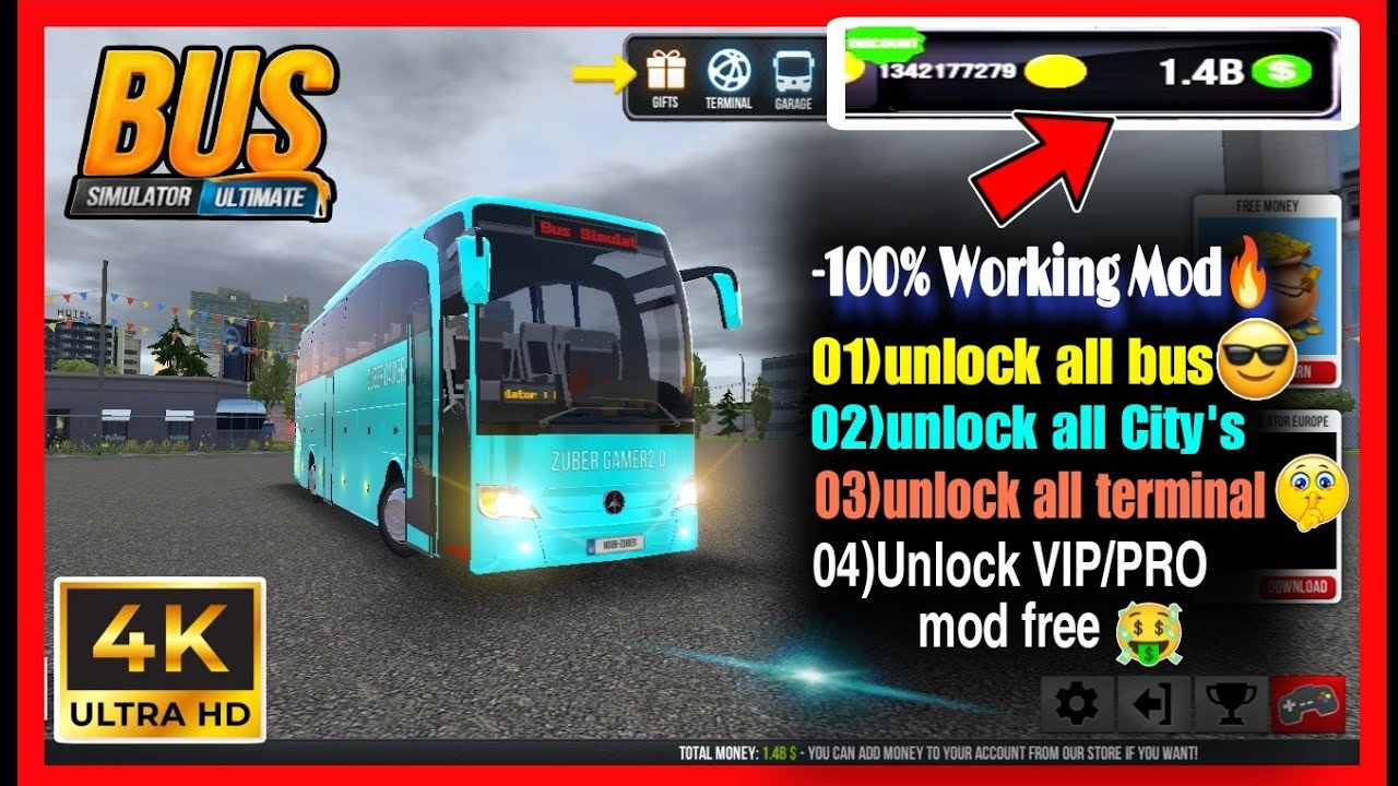 Bus Simulator Ultimate mod apk v2.1.9 🚌 || unlock all bus,unlock all ...