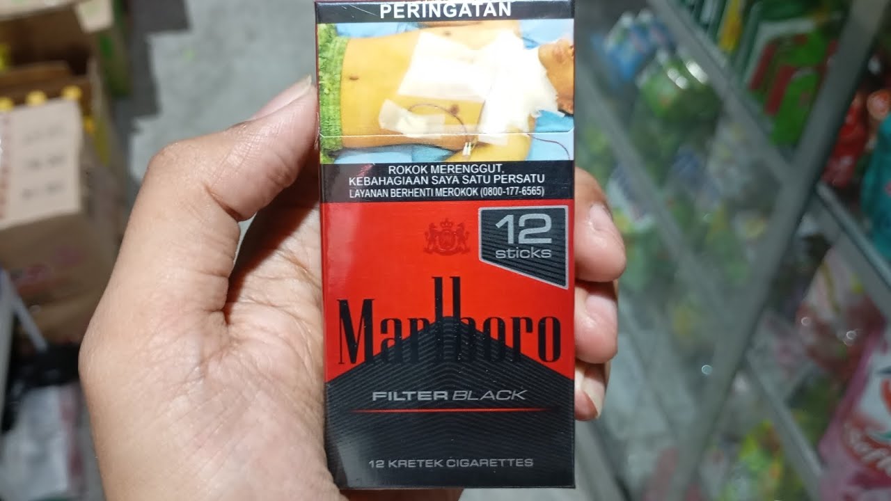 Rokok Marlboro Filter Black. mencoba review😁 - YouTube
