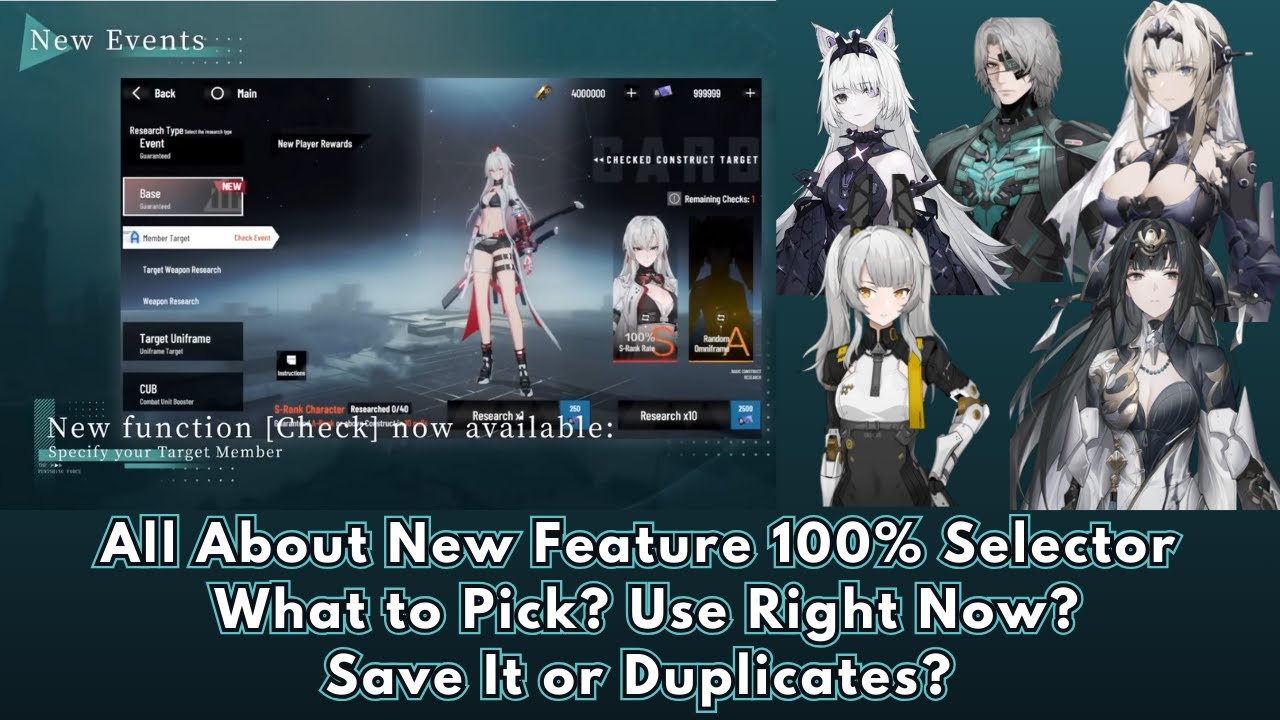PGR All About New Feature 100% selector banner What to pick? Use Right ...