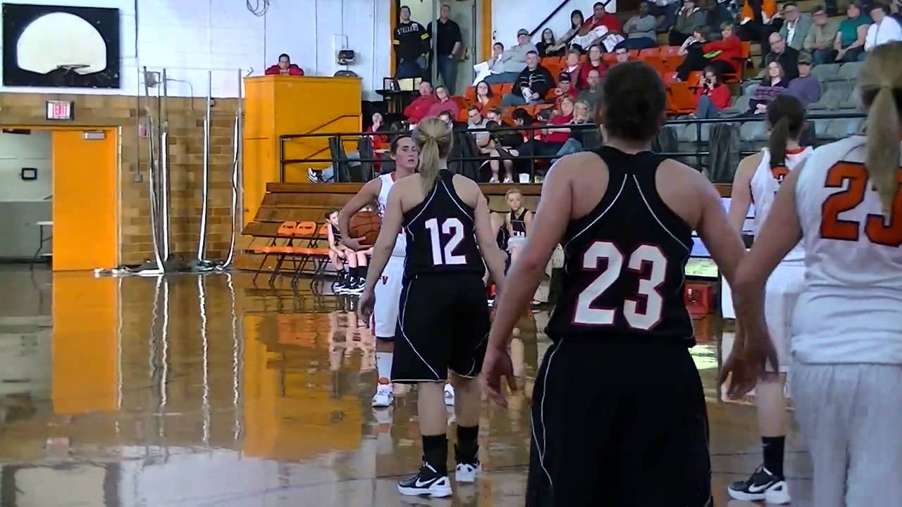 Mt Vernon Lady Rams get basket inside by Haley Lockhart against Triad ...