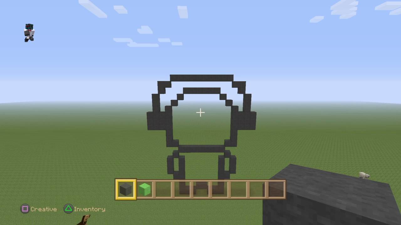 Creeper wearing headphones | Minecraft playstation 4 edition Pixel Art ...