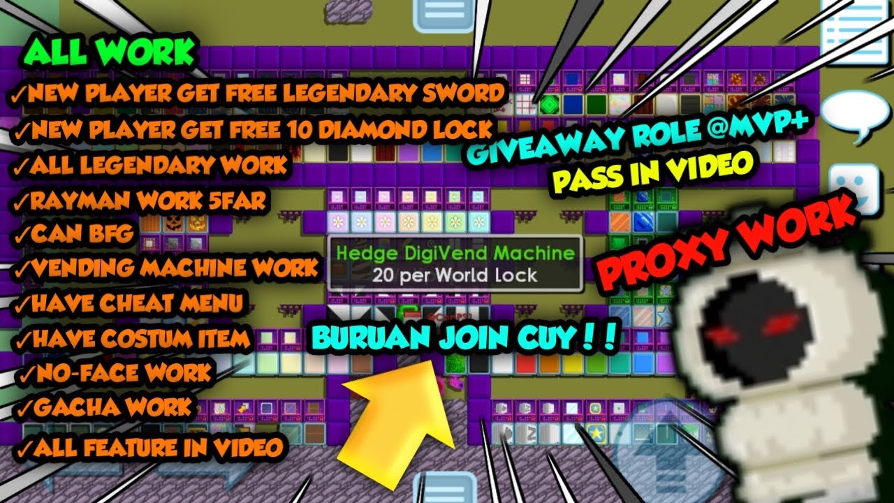 BEST!! GROWTOPIA PRIVATE SERVER 2023 || NEW GET FREE LEGENDARY SWORD ...
