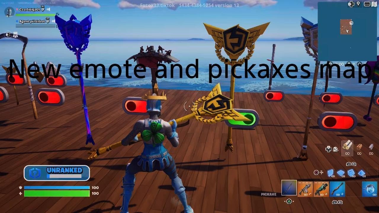 Fortnite emote map - YouTube