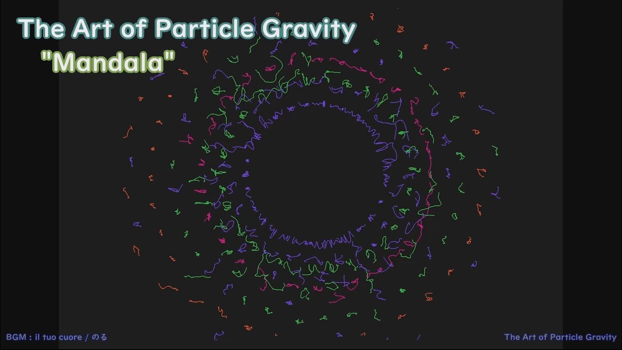 The Art of Particle Gravity "mandala" - YouTube
