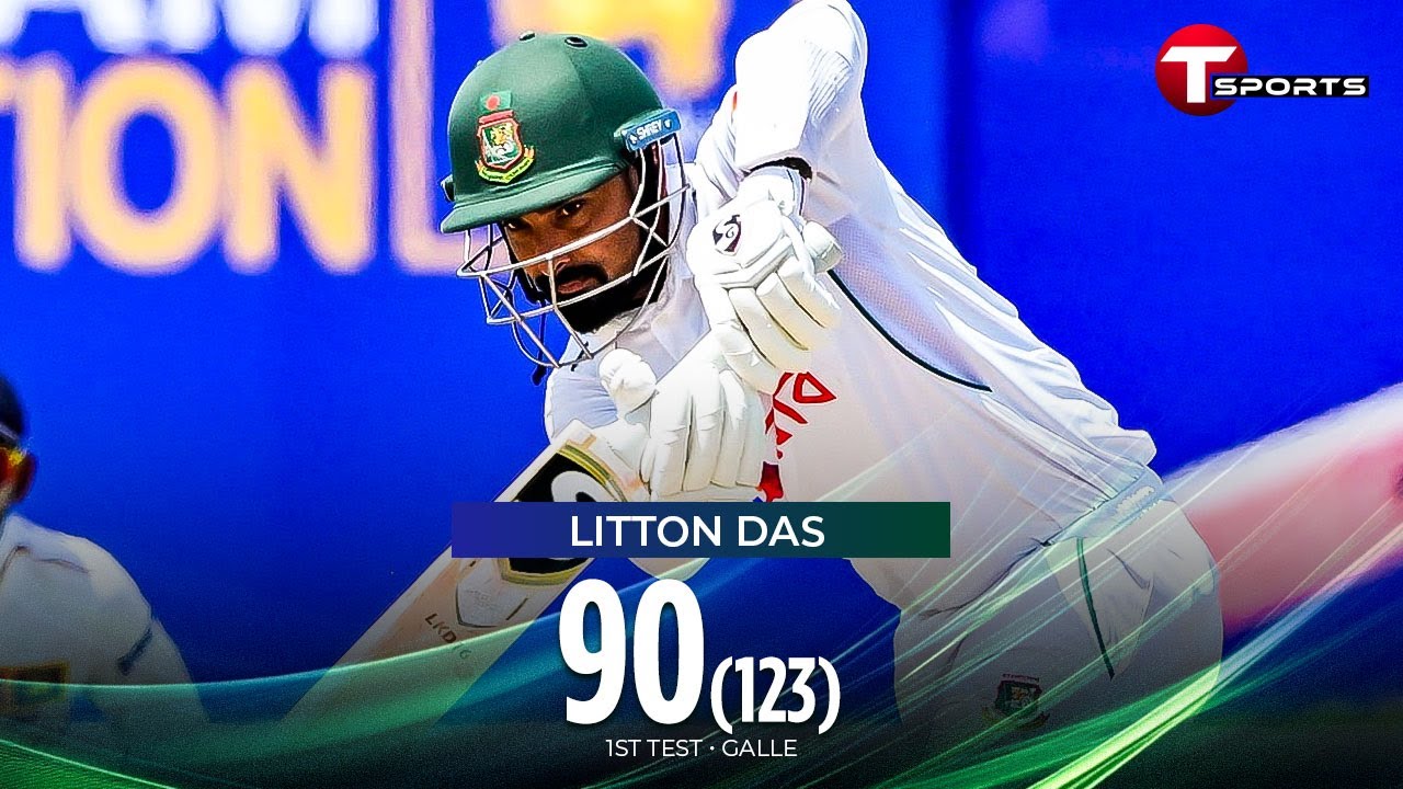 Litton out for 90! A well-crafted innings with 11 fours and 1 six | BAN ...