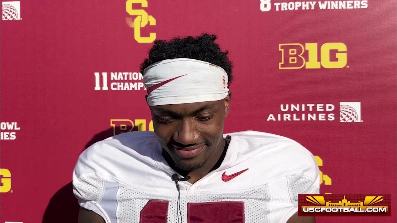 USC CB DeCarlos Nicholson on being a more veteran guy in spring camp - YouTube