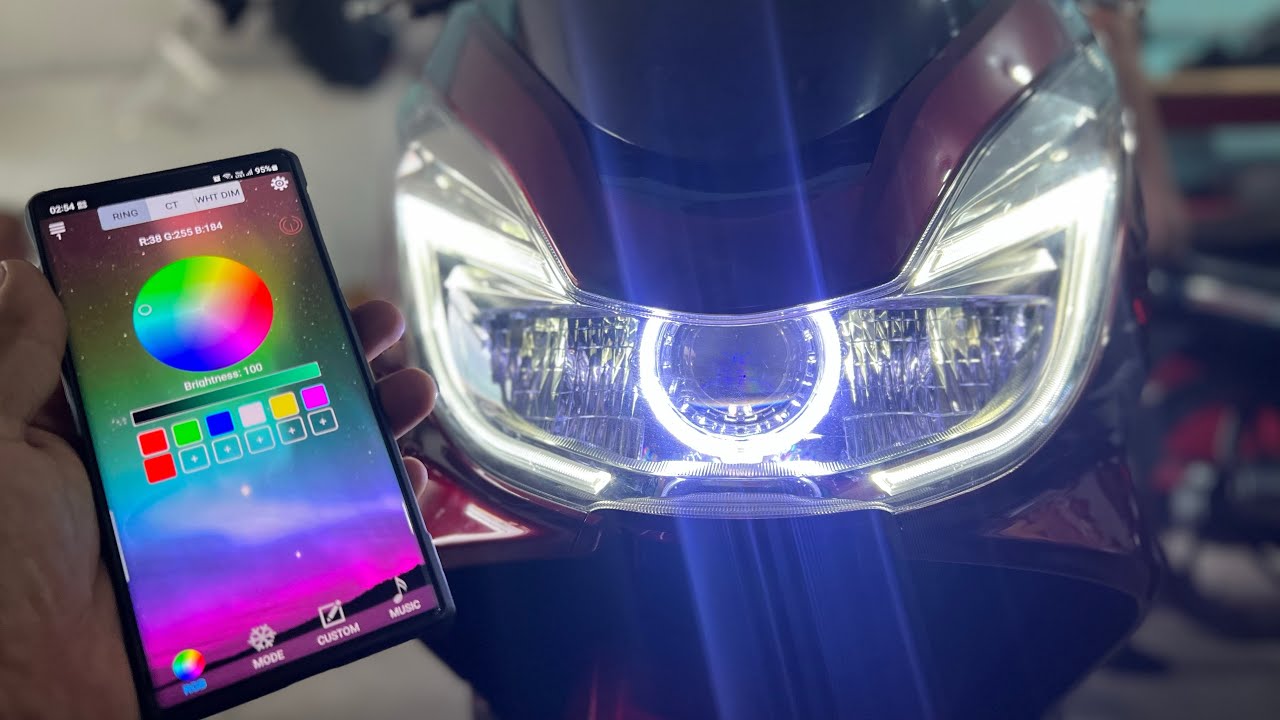 PCX 2015 Chợ Mới An Giang Độ Bi Led T-Rex 2.0 70w Đẹp Sang Sáng Xịn Xò ...