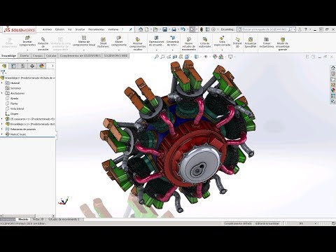 MOTOR RADIAL # 3 CAJA DE PISTÓN SOLIDWORKS 2018 - YouTube