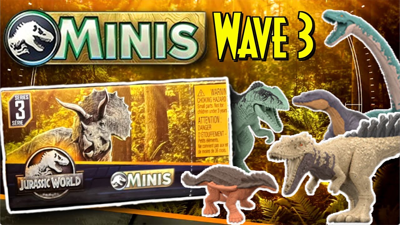 Las Últimas Figuras MINIS de Jurassic World Dino Trackers SERIE 3 - YouTube