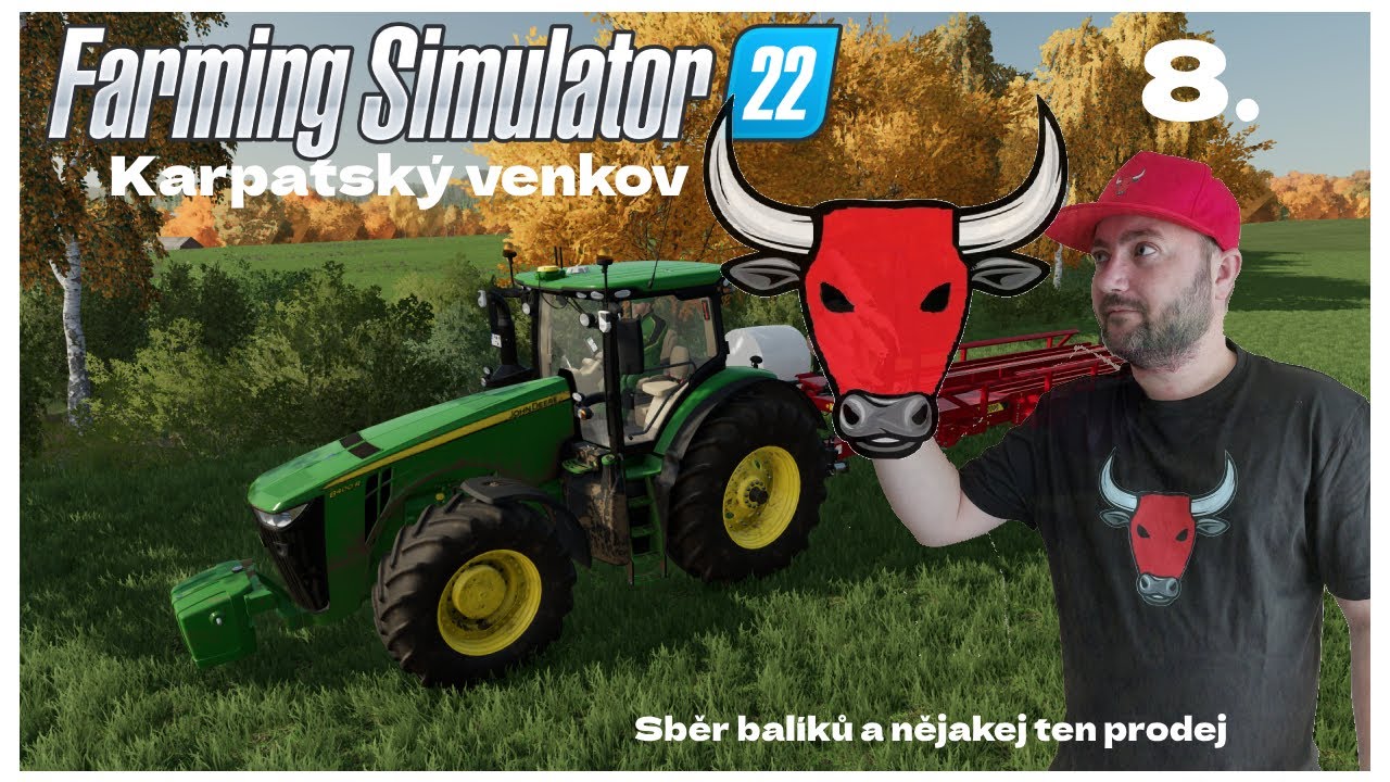 Farming simulator 22 | Karpatský venkov #8 sběr balíků a nějaký ten ...