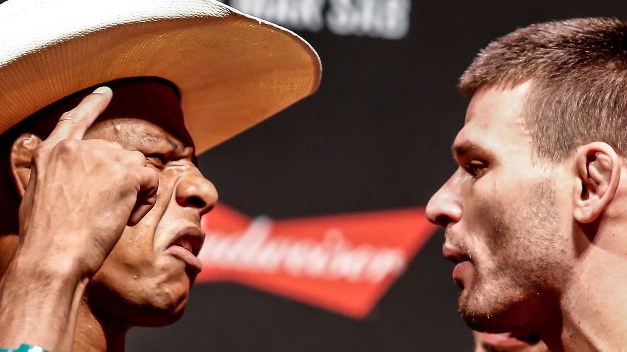 UFC Fortaleza: Encarada entre Alex Cowboy e Tim Means - YouTube