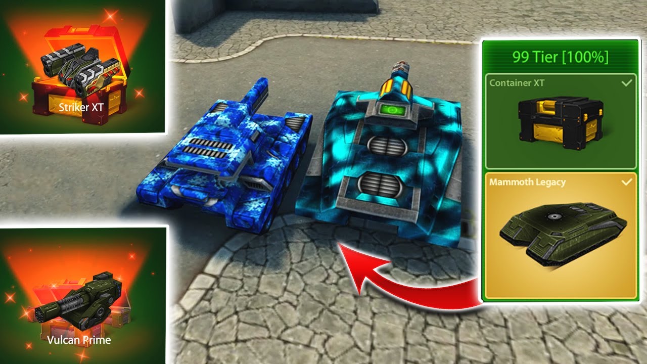 Tanki Online - DONE 2000 Stars - Mammoth LC & XT Container !! January ...