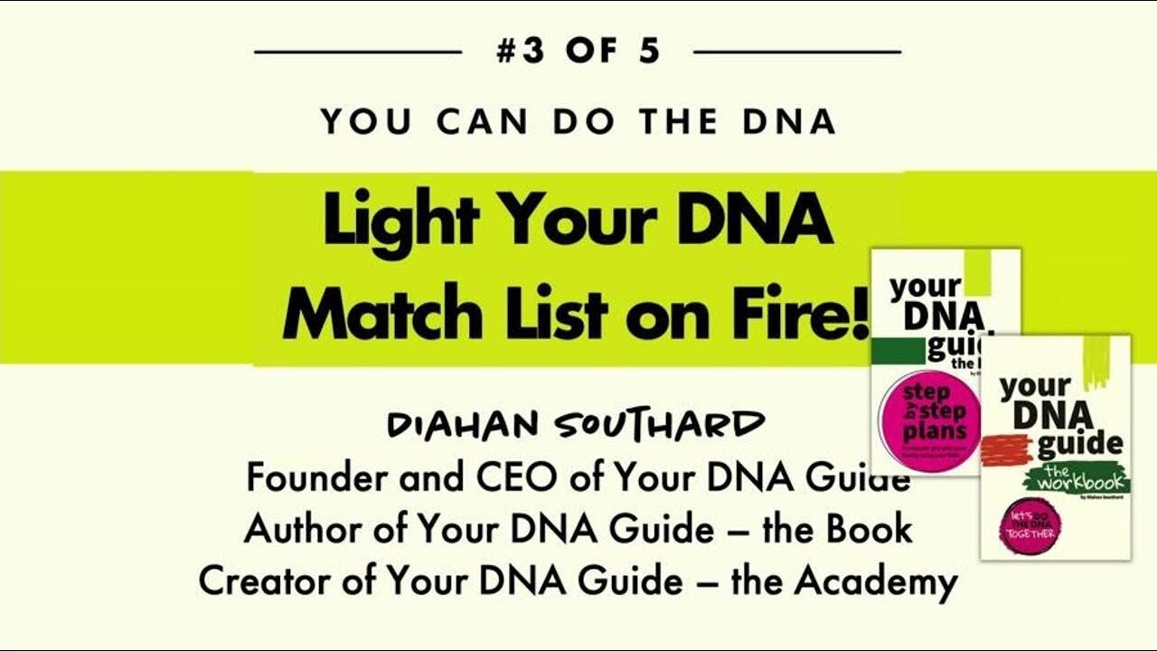 Sorting Your DNA Match List: You Can Do the DNA Part 3 - YouTube