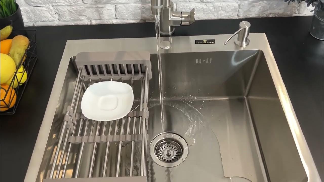 Мойка для кухни из нержавейки PVD Сатин 600х500 LUXWASSER 30986 + Сифон ...