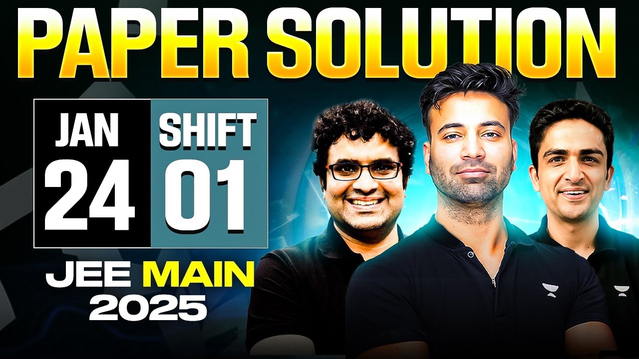 JEE Main 2025 Paper Solution | 24 Jan Shift 1 - YouTube
