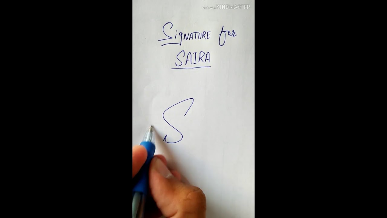 Signature for SAIRA | Signature style of word 'S' Billionaire # ...