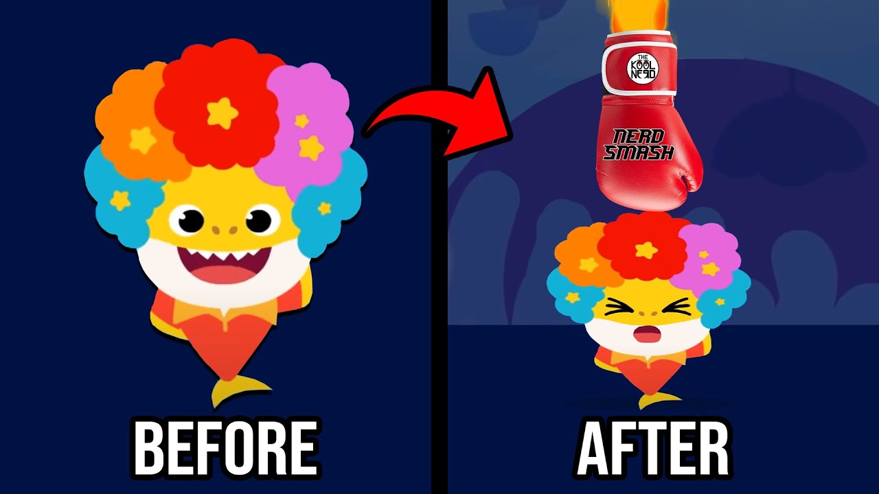 This is how I made Baby Shark Nerd Smash - The Kool Nerd Edits - YouTube