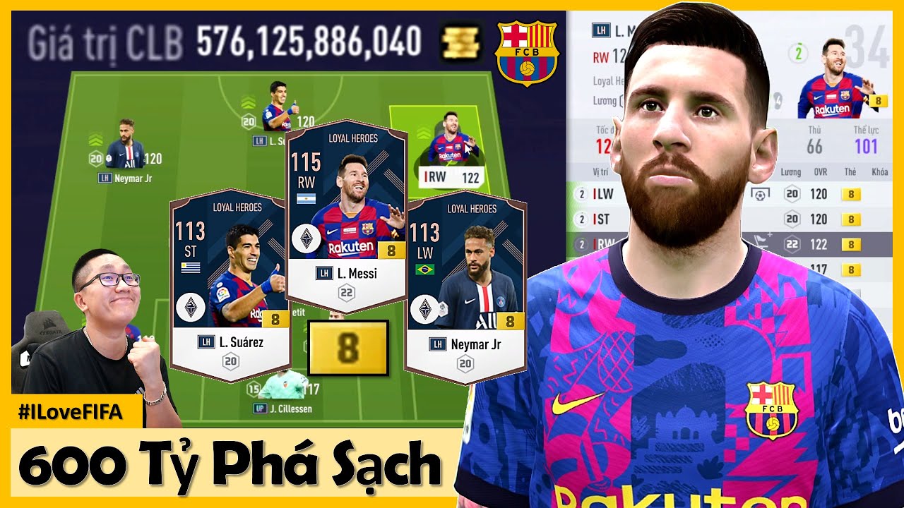 I Love PHÁ | 600 Tỷ Bay Màu ILF Xây Dựng Team Color FC BARCELONA +8 KHỦNG NHẤT FO4 Với MESSI LH ...