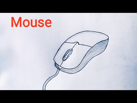 Mouse Ki Drawing Kaise banaen || How To Drow A Computer Mouse ...