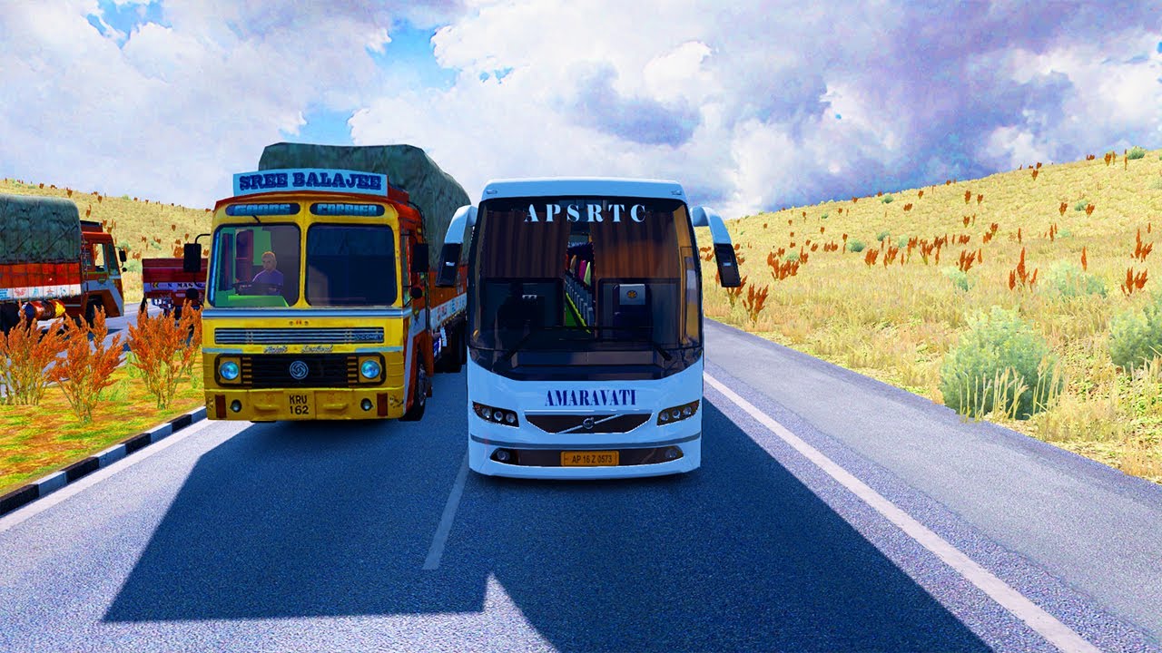 APSRTC Bus Driving on Highway | Vijayawada–Hyderabad Expressway ...