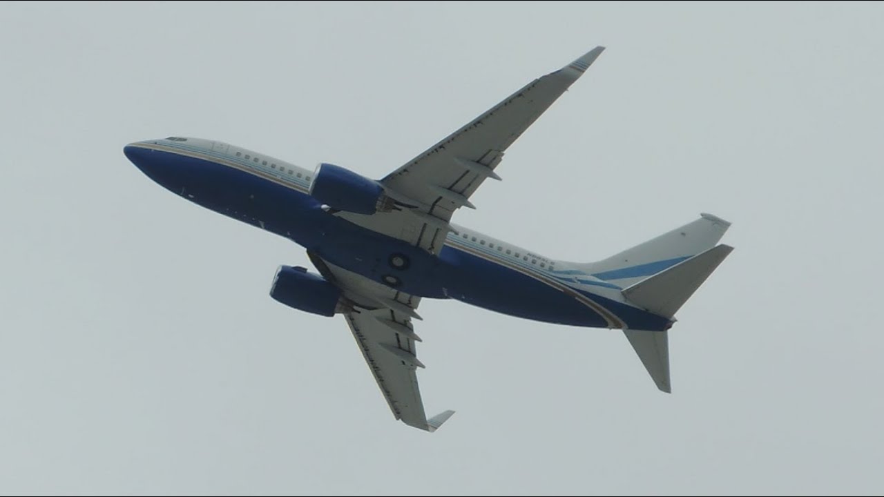 Sands Aviation Boeing 737-700BBJ [N885LS] takeoff from LAX - YouTube