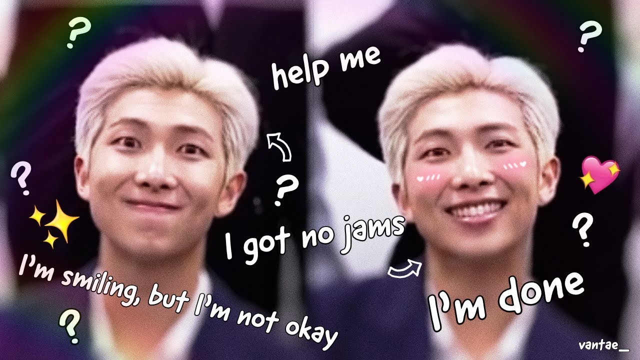 namjoon namjooning for 5 minutes straight - YouTube