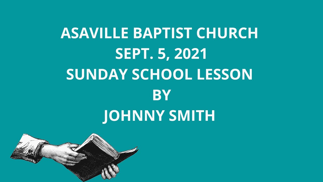 Sunday School Lesson 09 05 21 YouTube sunday-school-lesson-09-05-21-youtube