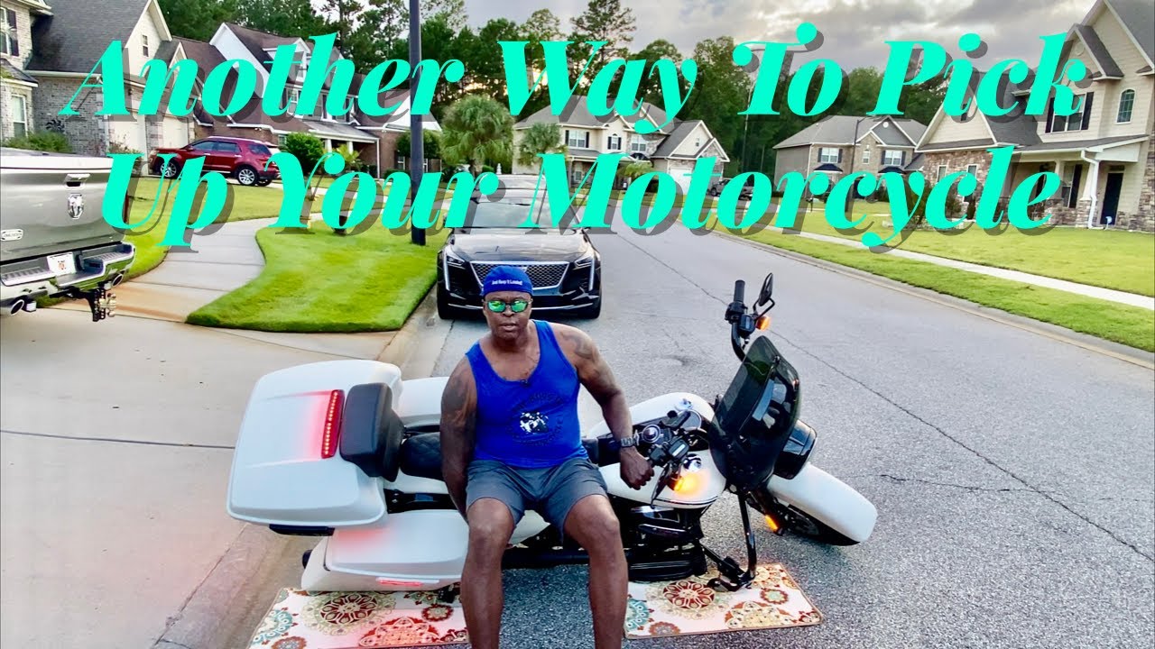 Here's Another Way To Pick Up A Dropped Motorcycle - YouTube