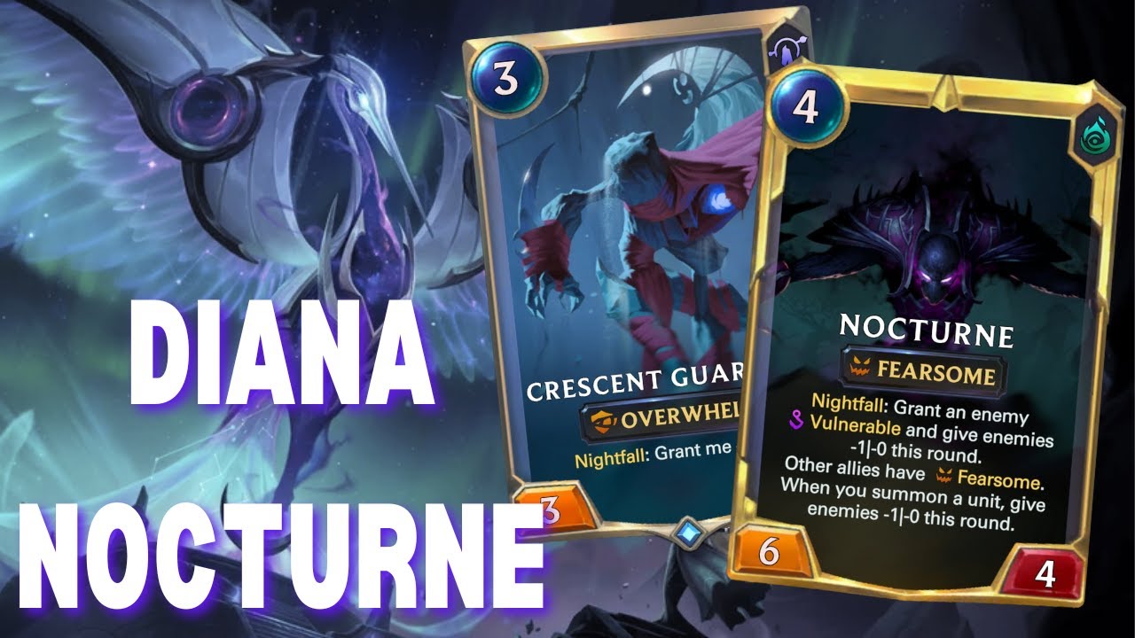 UNBEATABLE with This NIGHTFALL Deck! Diana Nocturne Legends of Runeterra Deck Gameplay - YouTube
