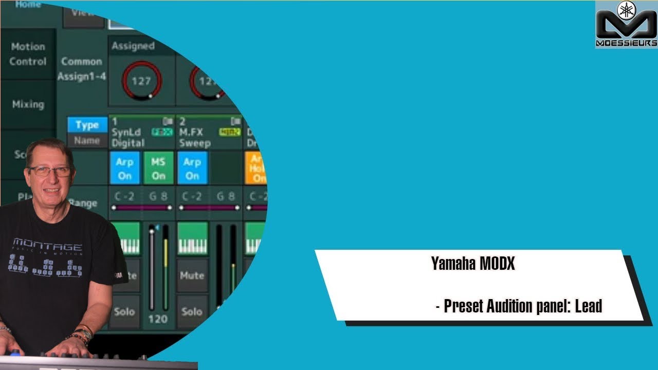 Yamaha MODX - Preset Audition panel: Lead : - YouTube