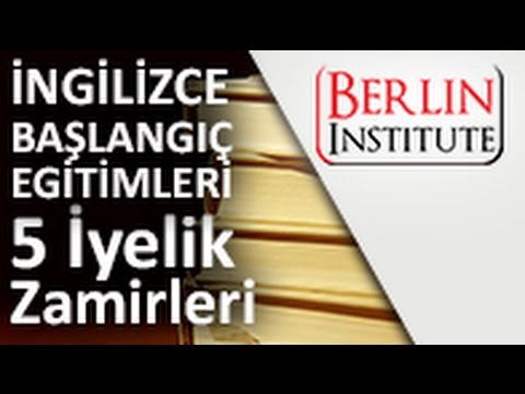 İngilizce Başlangıç Eğitimi 5 - İyelik Zamirleri (HD)