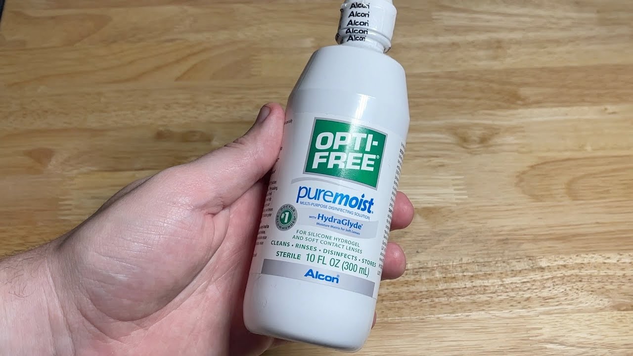 Opti Free Contact Lens Solution- Keep Your Contacts Clean - YouTube