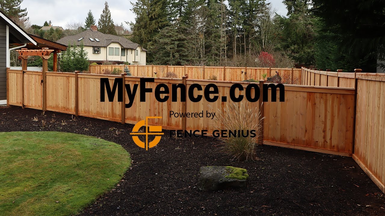 Beautiful Cedar Fence Installation - YouTube