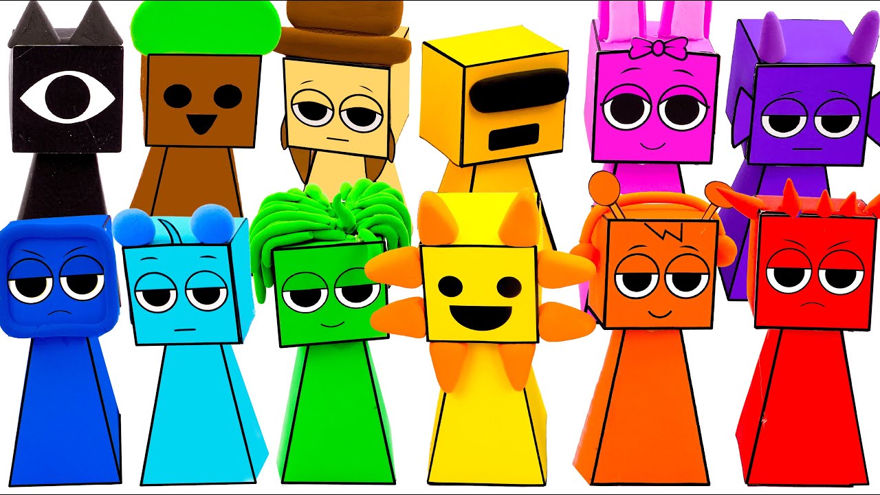 💖Paper DIY💖 Making Clay Incredibox SPRUNKI BLIND BOX Unboxing | How To ...