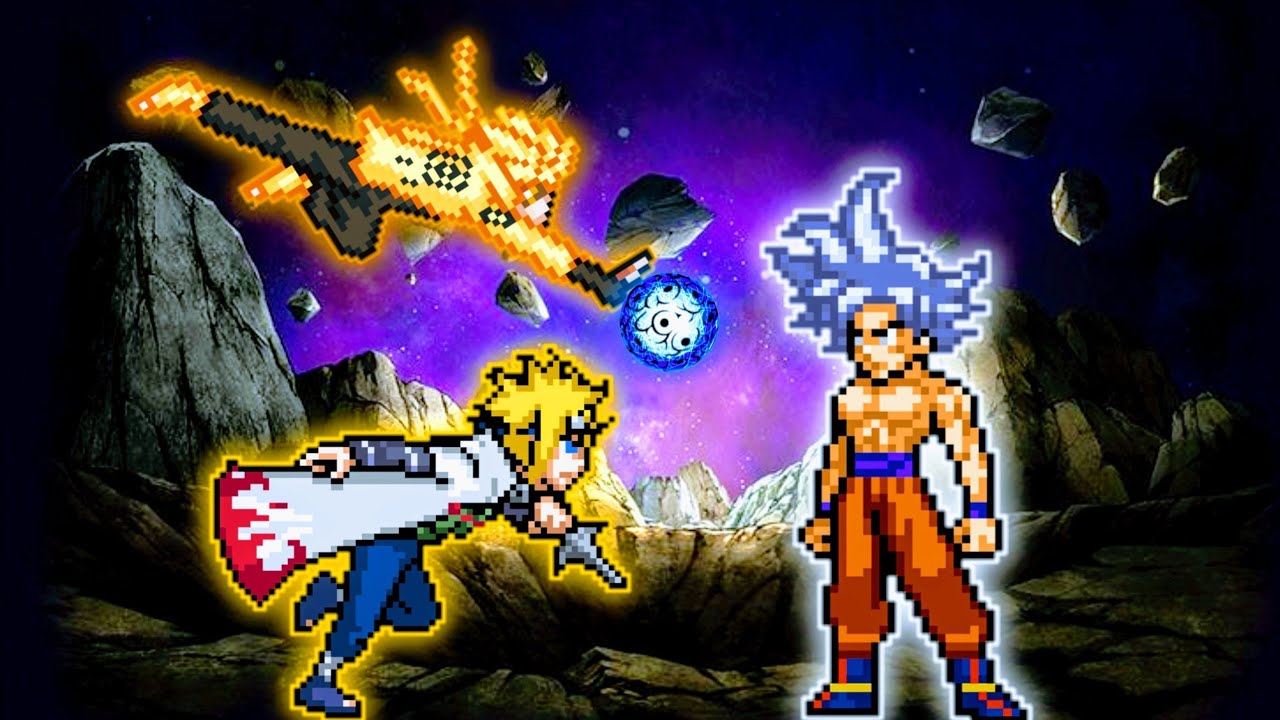 Minato Hokage(Om Hy) & Naruto(All Form) VS Goku MUI DBFZ in Jump Force ...