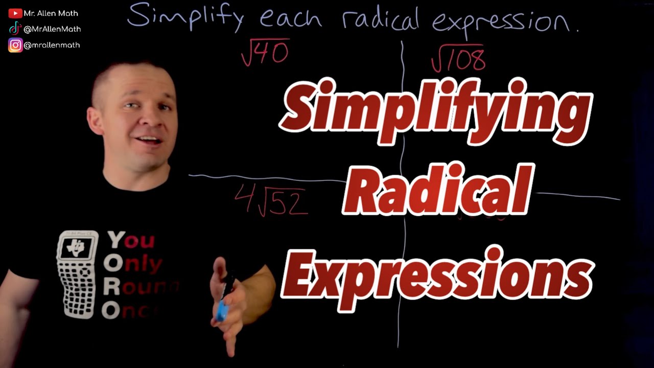How to Simplify Radical Expressions FAST | Easy Step-by-Step Guide ...