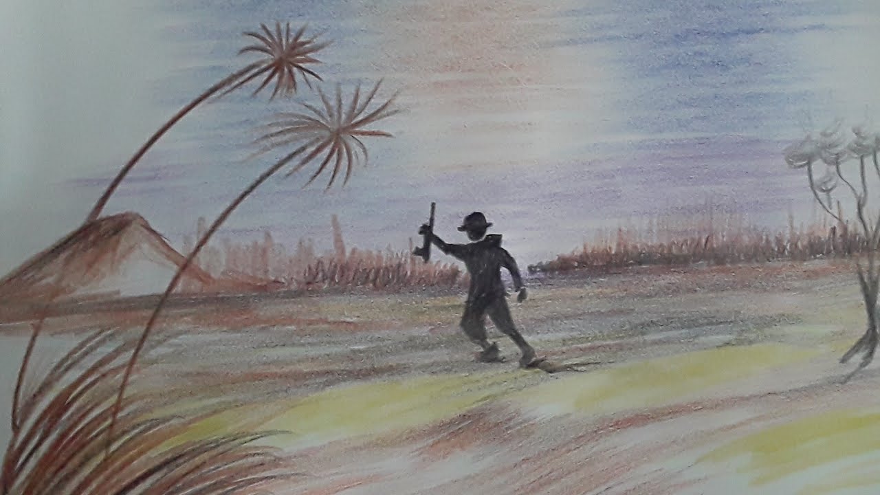 How to draw indian army scenery with colour pencil drawing #pencil ...