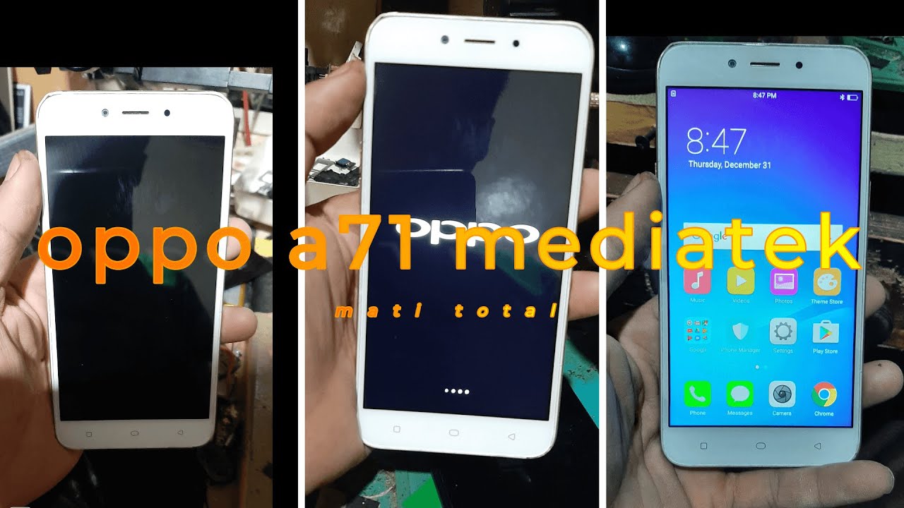 oppo a71 mtk mati total ganti emmc baru skhynix jtbc done - YouTube