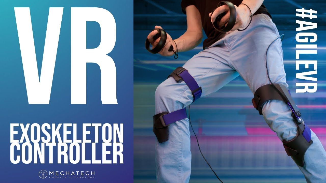 INTRODUCING - Mechatech Early version AgileVR Wearable Locomotion Exoskeleton - YouTube