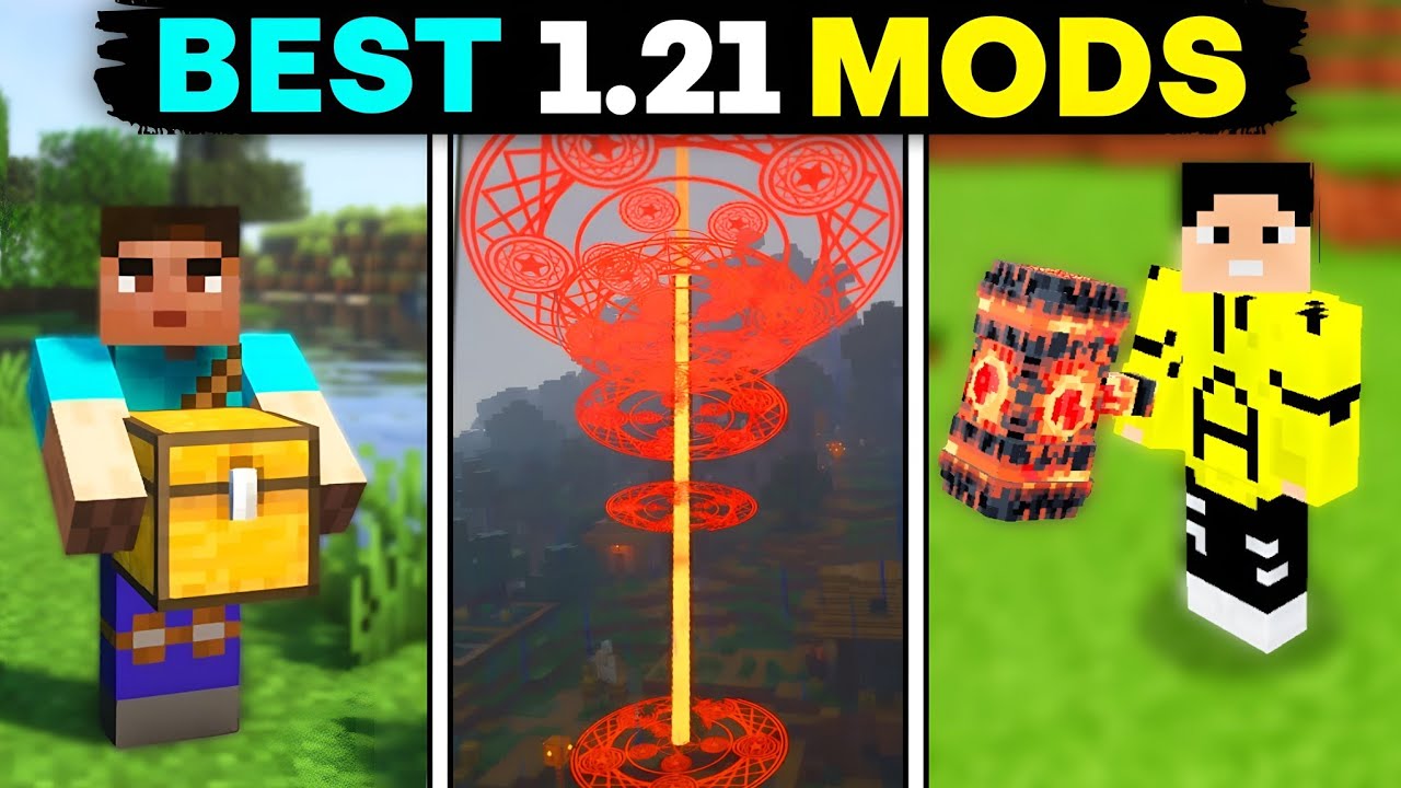 Top 3 MODS for Mcpe (1.21+) | Best Mods for Minecraft pocket edition 1. ...
