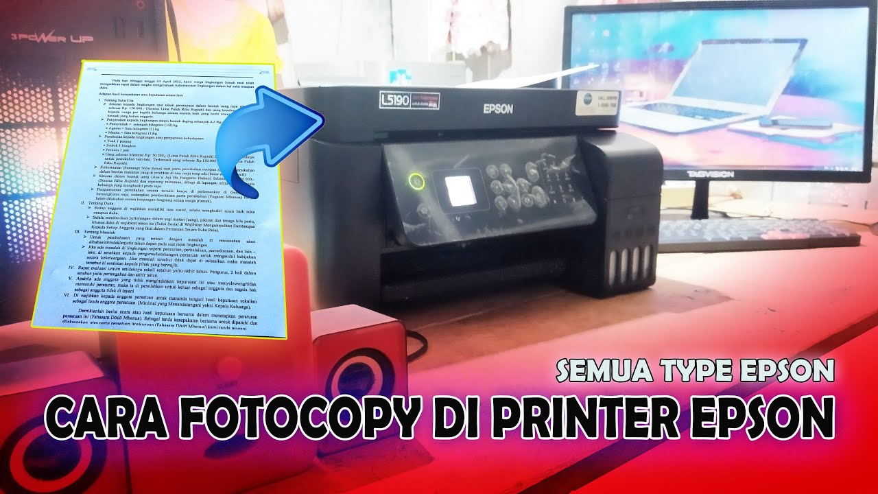 Cara fotocopy di printer epson yang benar - YouTube