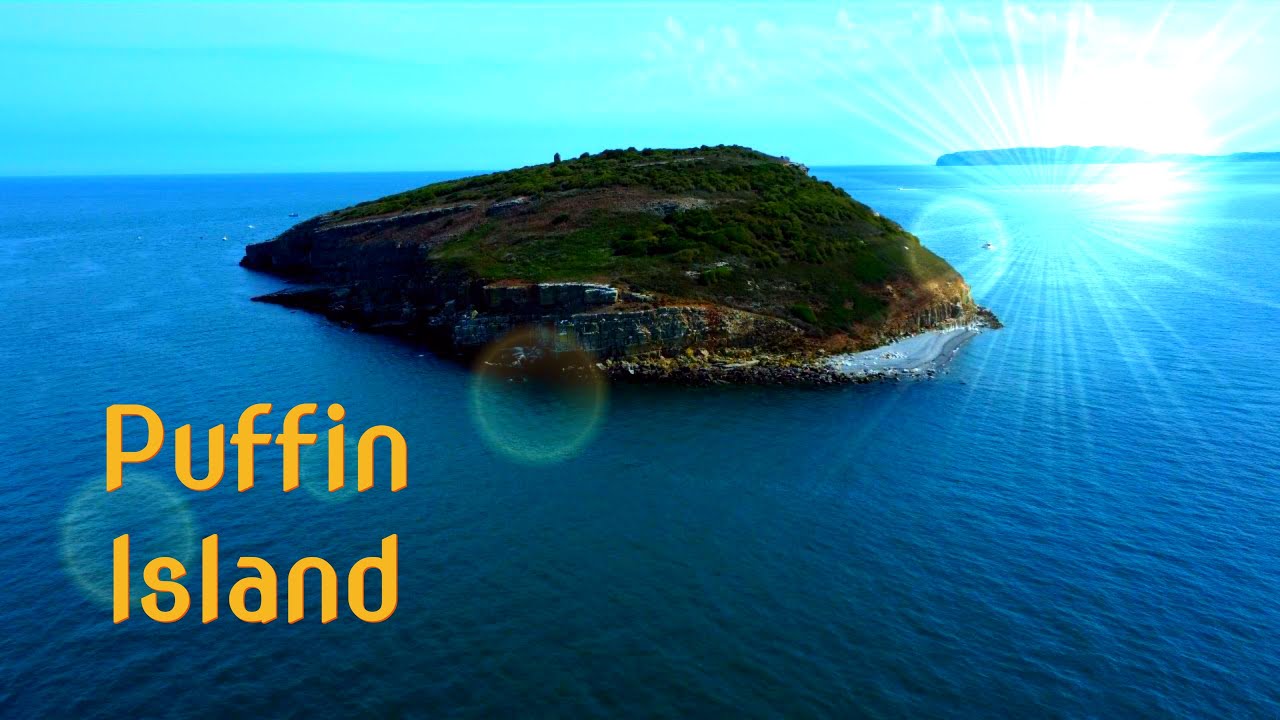 Puffin Island Anglesey by Drone - Cinematic Aerial View - North Wales ...